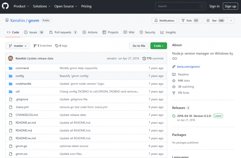 windows使用gnvm升级node – 蓝鲸分享