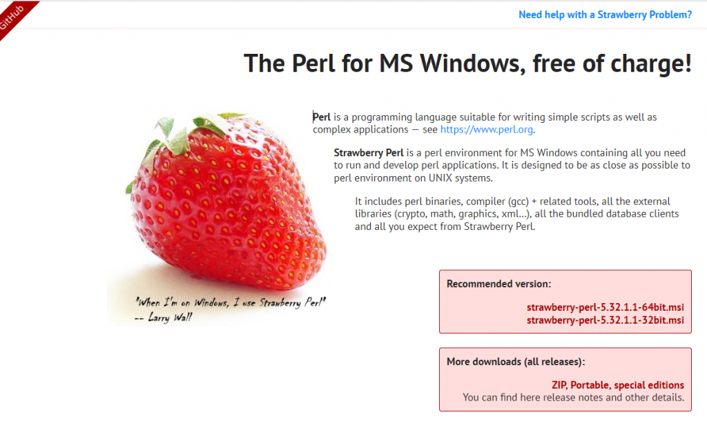 Perl 下载安装Windows10 – 蓝鲸分享