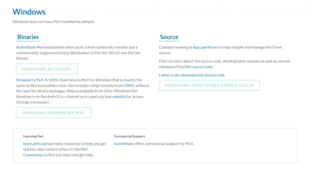 Perl 下载安装Windows10 – 蓝鲸分享