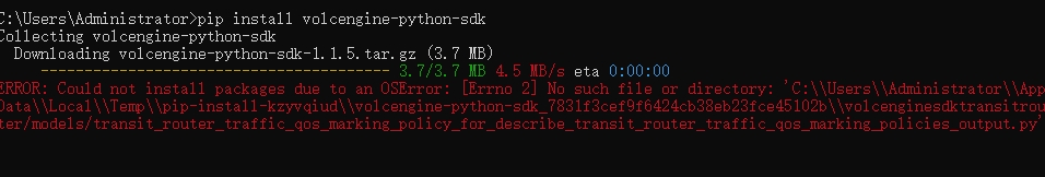 Could not install packages due to an OSError: [Errno 2] No such file or directory: – 蓝鲸分享